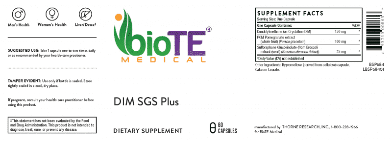 BioTE DIM SGS+ is on sale! Fast, Free Shipping on Orders Over $100.