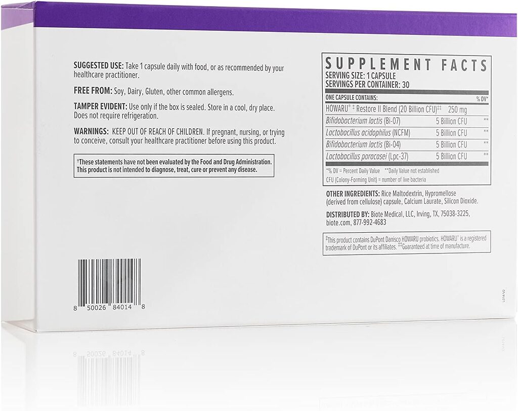 Sale: Biote Multi-Strain Probiotic 20B: Fast Shipping, Low Prices