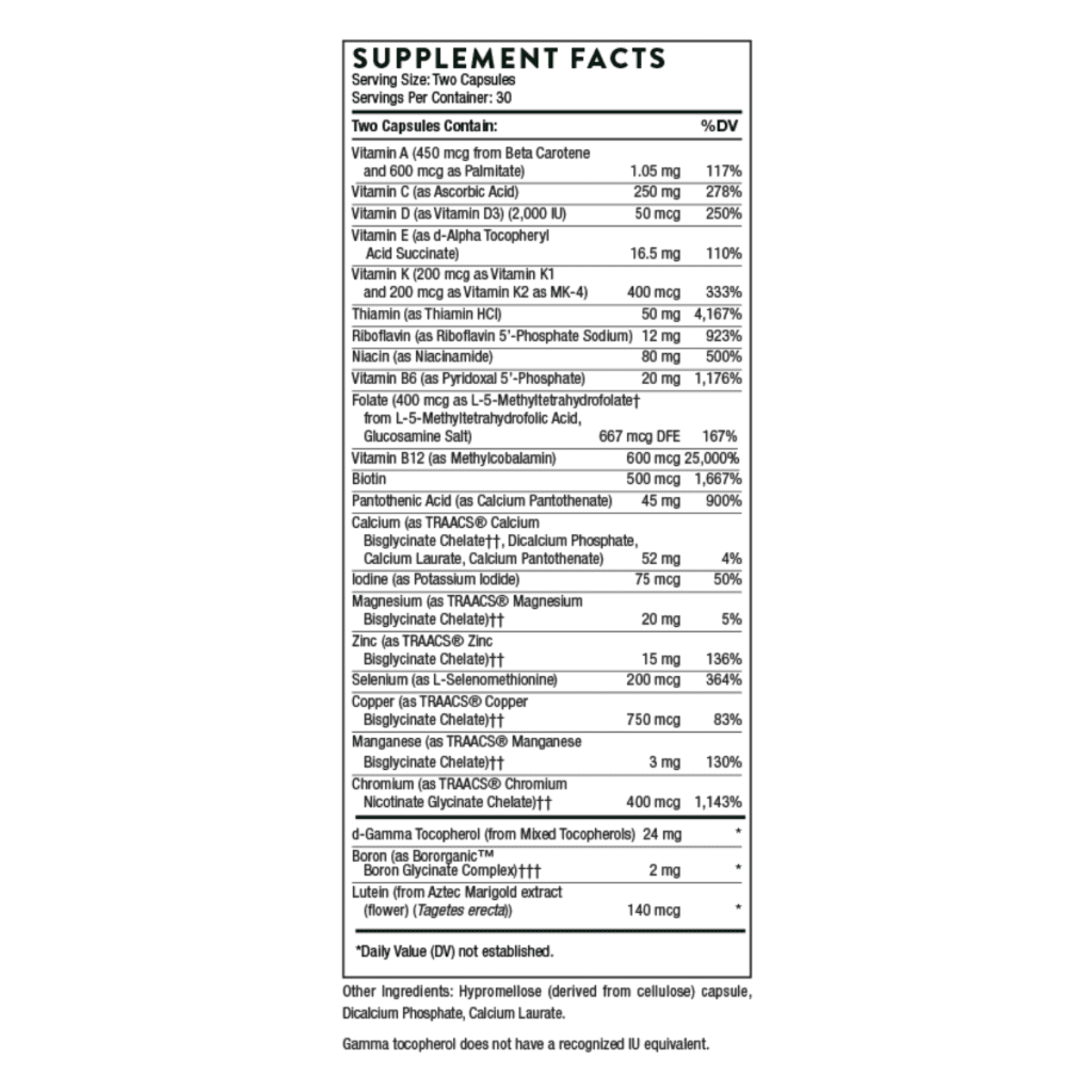 Thorne Basic Nutrients 2/Day is On Sale! Fast shipping